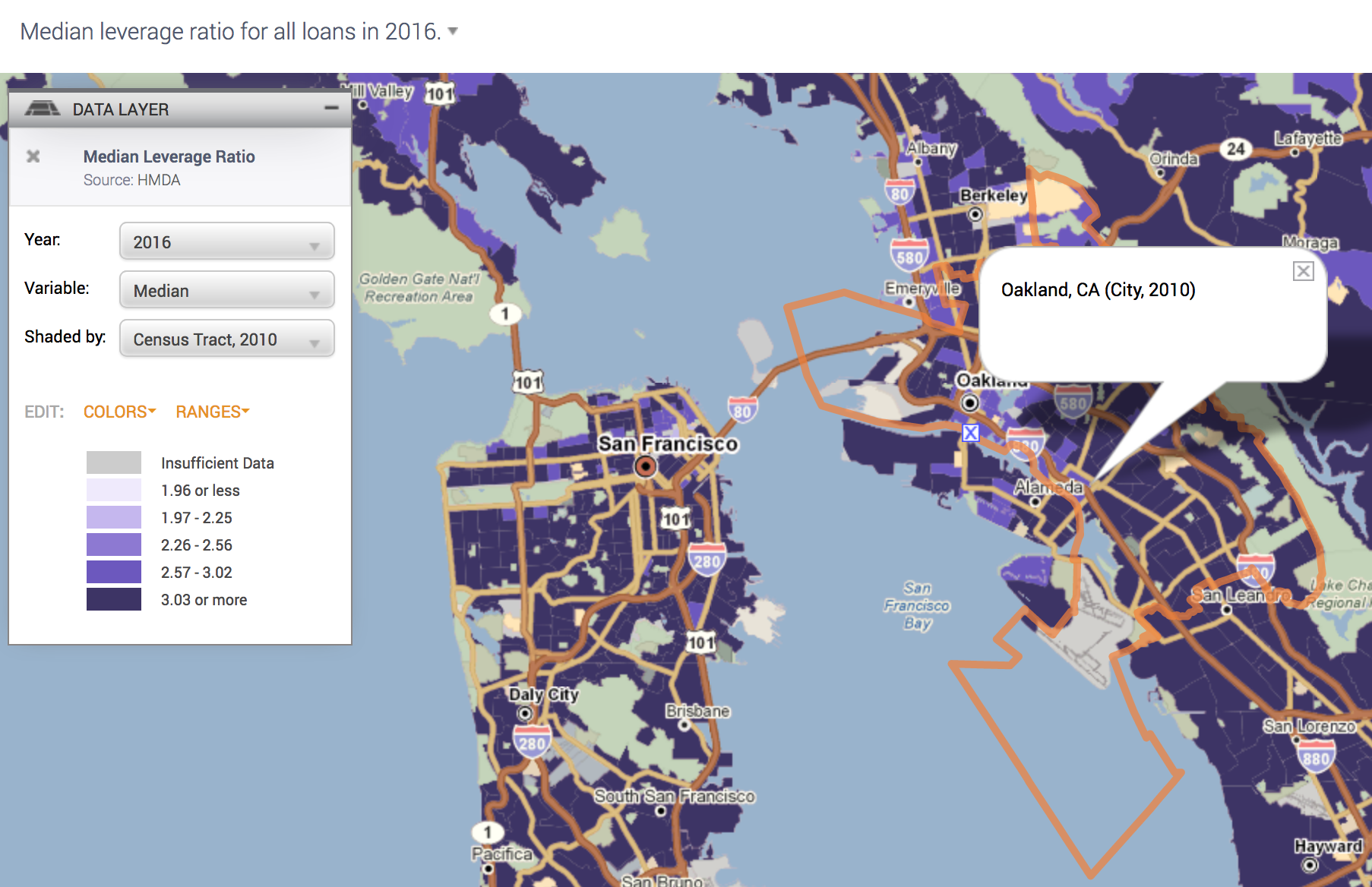 Downoading data from PolicyMap